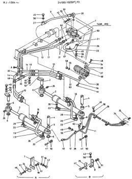 China 24100J10253F2 HYD LINES, STEERING, Start Serial: RJ.1053 Kobelco parts LK850 for sale