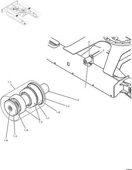 China PW64D01017F1 ROLLER ASSY. Kobelco parts 35SR-5 PX15-20658, 27SR, 30SR-2, 27SR BTW, 30SR ACERA, 35SR-2, 35SR, 27SR-3, 27SR-3 PV11, 30SR-3, SK27SR-3 PV10, 35SR-3 PV11, 35SR-3 PX12, 35SR-3 PX13, 35SR-3 PX14, 30SR-5, 35SR-5, 30SR for sale