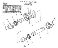 China 2410N794 ROLLER SHAFT Kobelco parts SK200, SK220, SK200LC, SK250LC, SK250NLC, SK150LC, SK220LC, SK210, SK210LC, SK160LC, SK250 for sale