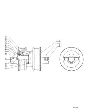 China 24100N10083S001 Roller Kobelco parts ED190LC-6E, ED195-8 for sale