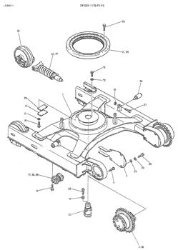 China 24100N2301F3 ROLLER ASSY,P. 2 0 6-H 1 (31)(3 9), Serial Range: LE3953--LE4666 Kobelco parts K903B for sale