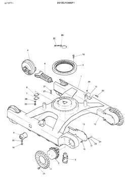 China 24100N5416F1 ROLLER ASSY, TRACK LOW,SEE FIG(06-010) Kobelco parts for sale