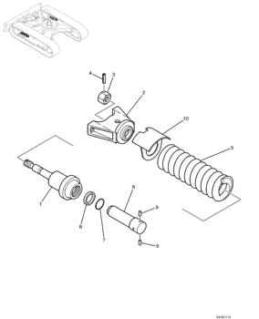 China YR54D01007P1 NUT Kobelco parts SK80CS-1E, 80MSR-1E, 70SR, 70SR-1ES, 80MSR-1ES, 80CS, 80MSR, 75SR ACERA, SK80CS-2, SK70SR-2, 70SR-1E, SK80CS for sale