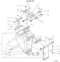 China 2406J126F1 LINK, BUCKET, INCLUDE REF. 4-8 & 4-9 Kobelco parts K905, K905LC for sale