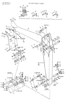 China 2406N1077D2 LINK, IDLER Kobelco parts K916, K916LC for sale
