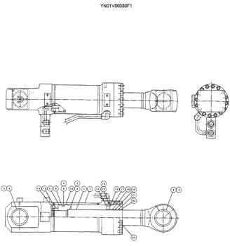 China YN01V00003S011 NUT Kobelco parts DOZER, SK200, SK200LC-6, SK210LC, SK120, SK200LC, SK235SR, SK120LC, SK235SRLC, SK200-6 for sale