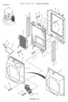 China PV05P00006F1 RADIATOR Kobelco parts 35SR-2, 30SR-2, SK25SR-2 for sale
