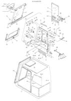 China 24100J6512S151 GLASS Kobelco parts K905LC, K909LC, MD140BLC, MD200BLC, K907LC, K904L, K904, K905 for sale