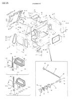China 2427P1439-2 GLASS Kobelco parts K903B, K905LC, K904D, K905, K904DL for sale