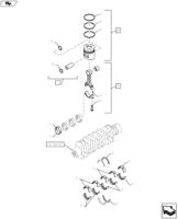 China VHS130BE0N70 PISTON & RINGS KIT Kobelco parts 230SR-3, 260SR-3 for sale