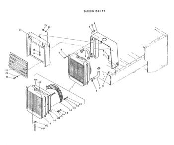 China 24100N1531F1 RADIATOR GROUP CONSISTS OF ITEM 1 TO 26 Kobelco parts LK300A for sale