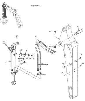 China PH43H01033P1 CLAMP Kobelco parts SK45SR-2, 50SR-3, SD40SR, SK40SR for sale