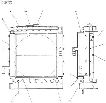 China 2452U201S4 RADIATOR CORE Kobelco parts for sale