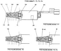 China YN35V00004F2 SOLENOID Kobelco parts SK100L, SK200, SK120, SK100, SK120LC, SK200LC for sale