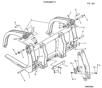 China 2406J121F1 CLAMP ASSY INCL REF2-17 Kobelco parts LK600, LK600A for sale