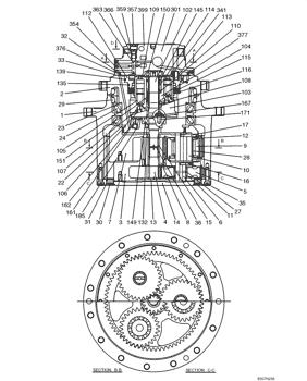 China YY15V00015S112 PISTON Kobelco parts SK135SRLC-2, SK140SRLC, 140SR, 140SR-3 for sale