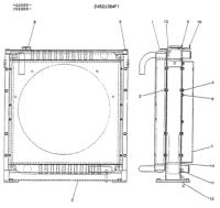 China 2452U384S1 OIL COOLER Kobelco parts MD200BLC, K907LC, K907 for sale