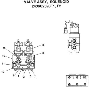 China 2436U1453S58 SOLENOID Kobelco parts SK130, SK130LC, SK115DZ, SK150LC for sale