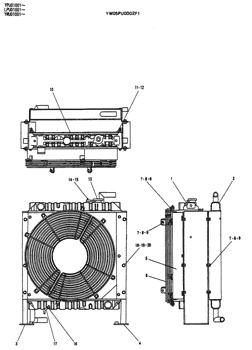 China YW05PU0002S002 OIL COOLER Kobelco parts SK130, SK130LC, SK100, SK115DZ, SK120, SK120LC for sale