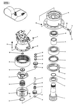 China 2418Z1358 OIL SEAL Kobelco parts SK200, SK200LC, SK150LC, SK160LC for sale