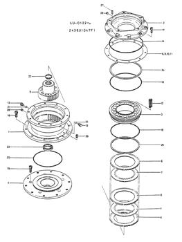 China 2436U1047S14 OIL-SEAL Kobelco parts for sale