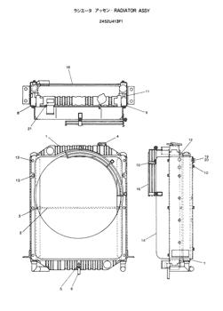 China 2452U413S7 OIL COOLER Kobelco parts SK100 for sale