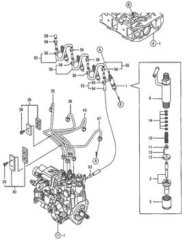 China VV72964553100 FUEL SYSTEM INJECTOR Kobelco parts 50SR-3 for sale