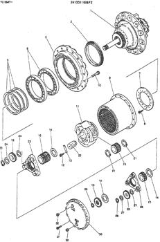 China 2425R209 BALL BEARING Kobelco parts MD180LC for sale