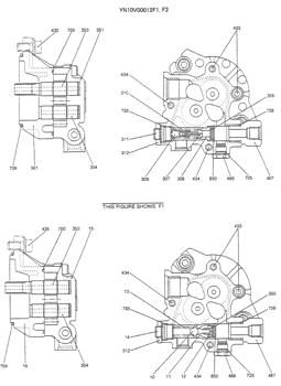 China YN10V00012F2 PUMP Kobelco parts SK235SRLC-1E, SK235SR-1E, SK235SRNLC-1E, SK235SRNLC-1ES, SK235SRLC-1ES, SK235SR-1ES, SK235SRLC, SK235SR for sale