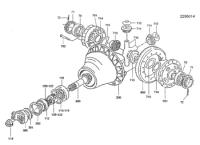 China 2177057 GEAR SET Kobelco parts WLK15 for sale
