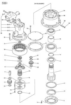 China 2401N450 GEAR Kobelco parts K905LC, MD140BLC, K905 for sale