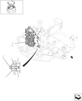 China PM30V00036F1 CONTROL VALVE Kobelco parts SK20SR-3, SK27SR-3 for sale