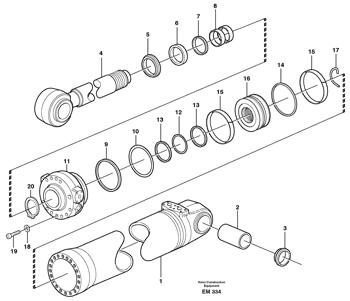 China VOE11709025 Sealing kit Volvo.Heavy parts L180E, L180F for sale