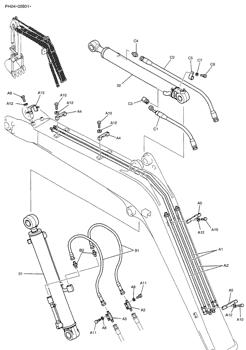 China PH42H01034P1 TUBE Kobelco parts SK45SR-2, 50SR-3, SD40SR, SK40SR, SK40SR-3 for sale