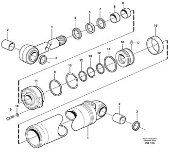 China VOE11707031 Sealing kit Volvo.Heavy parts L180D for sale