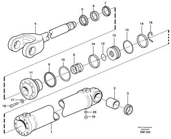 China VOE11709019 Sealing kit Volvo.Heavy parts L180E, L180F for sale