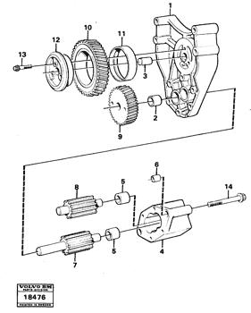 China VOE864760 Oil pump Volvo.Heavy parts A20, EC280, EC300 ÅKERMAN, L120, L120B VOLVO BM, L120C, L120C VOLVO BM, L120D for sale