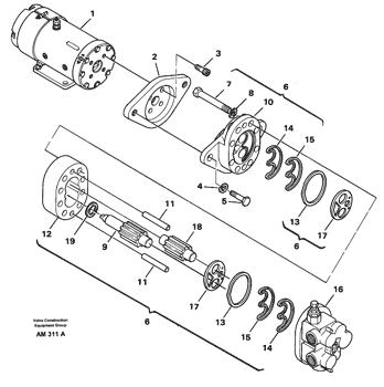 China MI12969178 Sealing Volvo.Heavy parts L330C, L330C VOLVO BM, L330D, L330E for sale