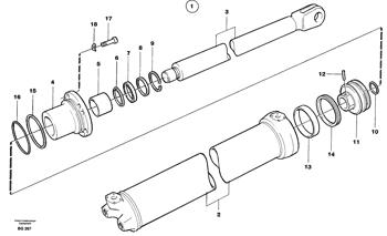 China VOE11700176 Gasket kit Volvo.Heavy parts A40, A40 VOLVO BM for sale