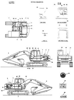China 24100J10843F3 LABEL,NAME-PLATE,(STD) Kobelco parts K904L, K904 for sale