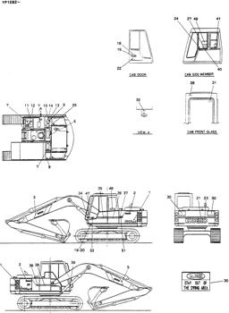 China 24100J11015F1 LABEL Kobelco parts K905LC for sale
