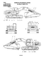 China 2432N2960 LABEL Kobelco parts SK250, SK250LC, SK250NLC, SK270LC, SK300, SK300LC, SK330, SK200, SK330LC, SK200LC, SK400, SK400LC, SK220, SK220LC for sale