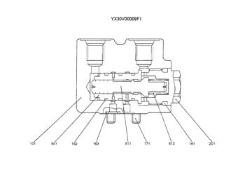 China YX30V00009F1 LOCK VALVE Kobelco parts SK135SR, SK235SR-1E, SK135SR-1E, SK200LC-6ES, SK115SRDZ, SK235SR-1ES, SK135SRL, SK200SR, SK135SRL-1E, SK235SRLC, SK200SR-1S, SK135SRLC, SK235SRLC-1E, SK200SRLC, SK200SRLC-1S, SK135SRLC-1E, SK210LC, SK... for sale