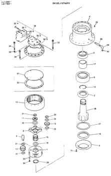 China 25Z804D22 ROLLER BEARING Kobelco parts SK250, SK250LC, MD240BLC, K909LC, MD240C, SK220, SK220LC, SK250NLC, SK270LC for sale