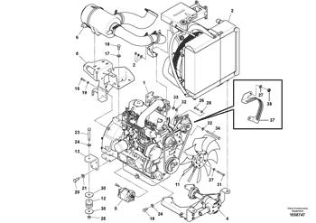 China RM46682761 V-belt Volvo.Heavy parts DD70/DD70HF for sale