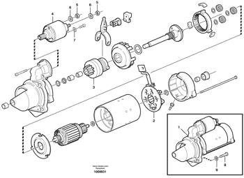 China VOE22175633 Starter Apparat Volvo.Heavy parts BL60B, BL61B, BL70B, BL71B, PT220, SD110 for sale