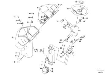 China RM13349907 Starter switch Volvo.Heavy parts DD112/DD118/DD120, DD132/DD138/DD140, MT2000 for sale