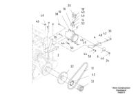 China RM80746837 V-belt Volvo.Heavy parts DD105, DD85, DD95 for sale