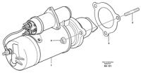 China VOE11030394 Starter motor Volvo.Heavy parts A35D, A40D, EC460B, L180E, L220E for sale