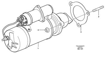 China VOE11030394 Starter motor Volvo.Heavy parts A35D, A40D, EC460B, L180E, L220E for sale